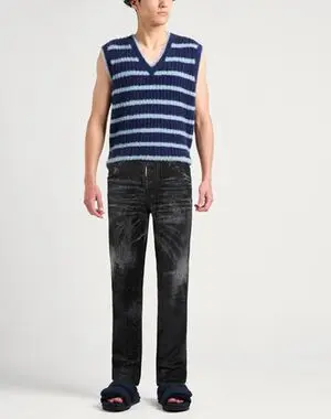 Dsquared2 Jeans With Leather Trims