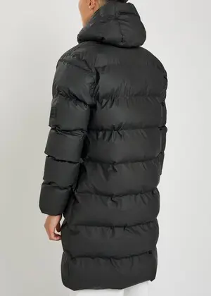 Rains Alta Long Quilted Waterproof Coat