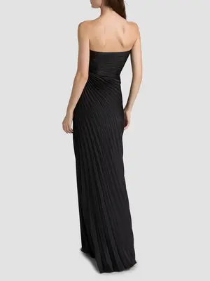 A.L.C. Pleated Strapless Gown