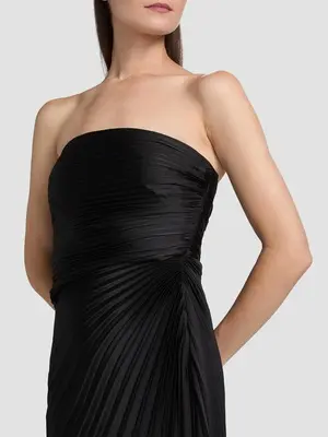 A.L.C. Pleated Strapless Gown