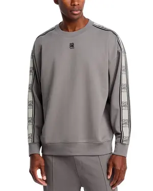 Hugo X Rb Dustrip Cotton Logo Taped Oversized Fit Sweatshirt