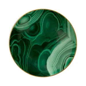 L'Objet Malachite Small Dish - Green