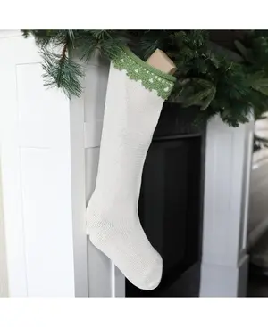 MELANGE COLLECTION Knit Boho Stocking