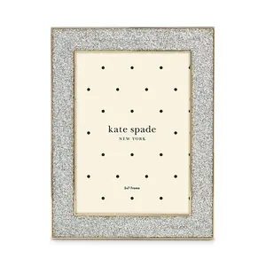 Kate Spade New York Sitting Pretty 5 X 7 Silver Glitter Frame - Gold Plated
