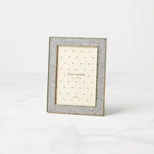 Kate Spade New York Sitting Pretty 5 X 7 Silver Glitter Frame