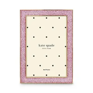 Kate Spade New York Sitting Pretty 4 X 6 Pink Glitter Frame - Gold Plated