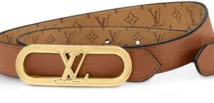LOUIS VUITTON Louis Vuitton My LV Chain 25mm Reversible Belt - Beige