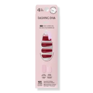DASHING DIVA Glaze Effect, Semi-cured Gel Nail Strips - Ruby Red Apple