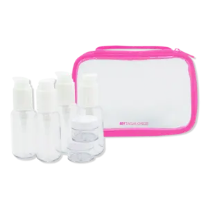 MYTAGALONGS Premium Travel Bottle Set With Carrying Case