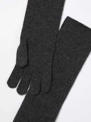 Max Mara Knitted Gloves - Grey