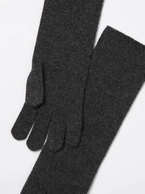 Max Mara Knitted Gloves - Grey