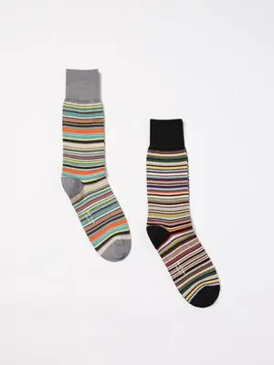 Paul Smith Striped Crew Socks - Multicolor