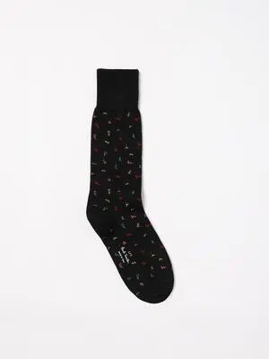 Paul Smith Printed Socks - Black