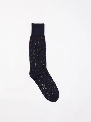 Paul Smith Paul Smith Printed Socks Blue