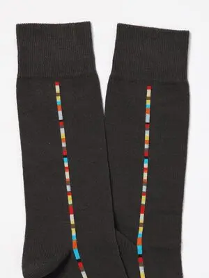 Paul Smith Ribbed Socks - Military