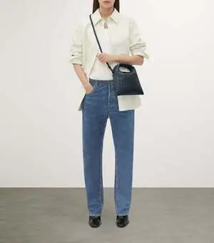 Bottega Veneta Mini Calfskin Hop Bag