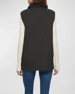 Gorski Gorski Reversible Shearling Vest Black