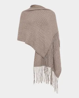 Gorski Knit Cashmere Scarf Khaki