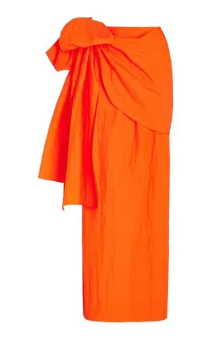 Rosie Assoulin Hustle & Bustle Maxi Wrap Skirt