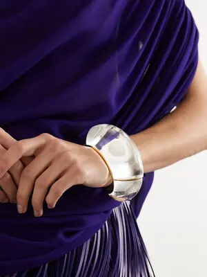 Alaïa Bubble Resin And Gold-tone Cuff
