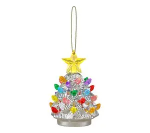 MR. CHRISTMAS 4' Shatterproof Ornament Silver T Ree - One-color