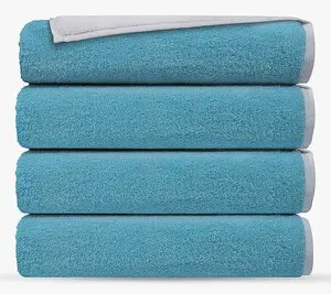 DEPERA HOME Double Face 4 Pcs Turkish Wash Towe Ls Set - One-color