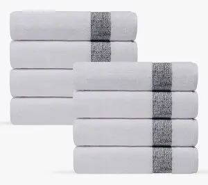 DEPERA HOME Pera 8 Pcs Turkish Hand Towels Set - One-color