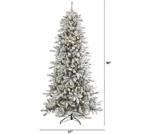 NEARLY NATURAL 7.5' Christmas Tree With Pinecon Es