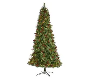 NEARLY NATURAL 9' Mixed Pine Christmas Tree - One-color
