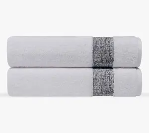 DEPERA HOME Pera 2 Pcs Turkish Bath Towels Set - One-color