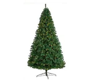 NEARLY NATURAL 9' Christmas Tree With 650 Clear Led Lights - One-color