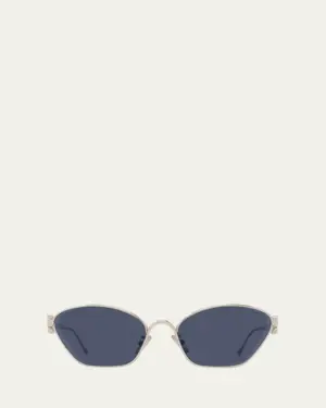 Loewe Loewe Metal Anagram Cat Eye Sunglasses Black