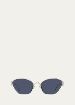 Loewe Metal Anagram Cat Eye Sunglasses - Black