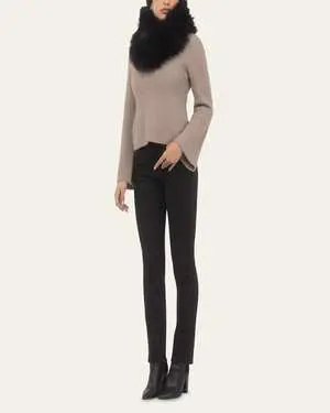 Gorski Select Lamb Shearling Infinity Scarf