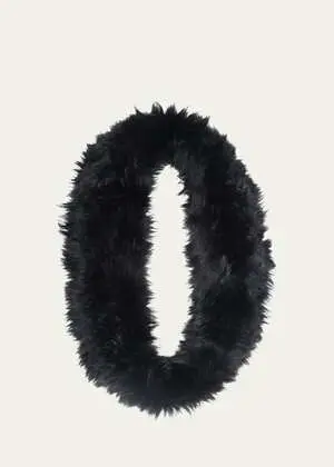 Gorski Select Lamb Shearling Infinity Scarf