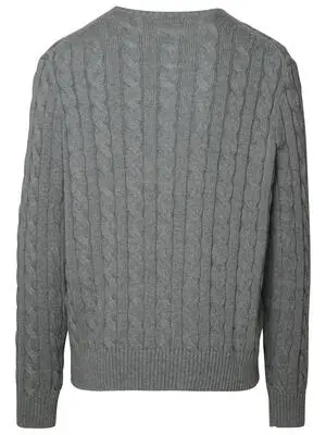 Polo Ralph Lauren Cotton Cable Knit Sweater - Grey