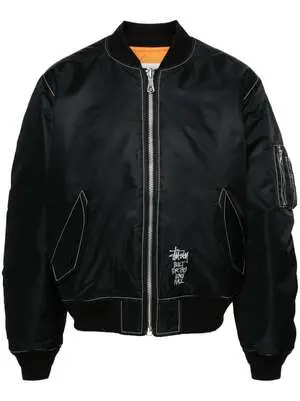 StüSsy Stussy Nylon Bomber Jacket - Black | Editorialist