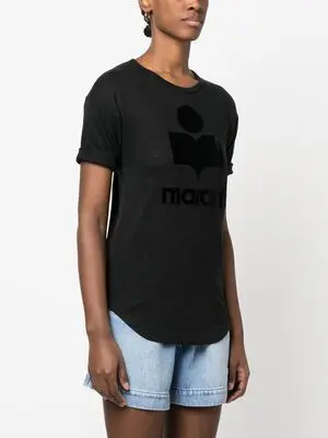 MARANT ETOILE Koldi Logo T-shirt - Black