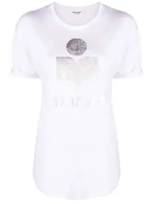 MARANT ETOILE Koldi Linen T-shirt - White