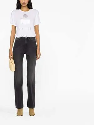 MARANT ETOILE Koldi Linen T-shirt - White