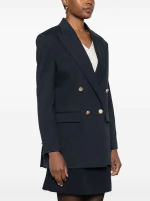 PAROSH Crew Cotton Blend Blazer Jacket