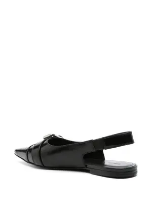 Givenchy Leather Slingback Flats