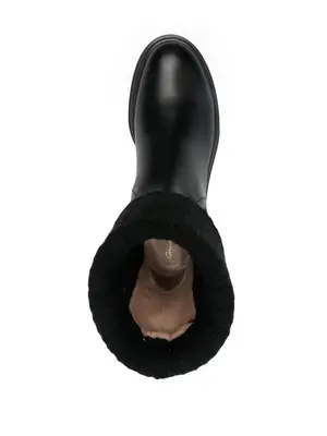 GIANVITO ROSSI Leather Chelsea Boots - Black
