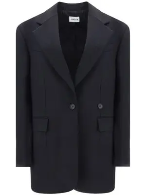PAROSH Wool Single Breasted Blazer Jacket