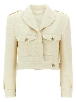 Givenchy Military Short Jacket - White