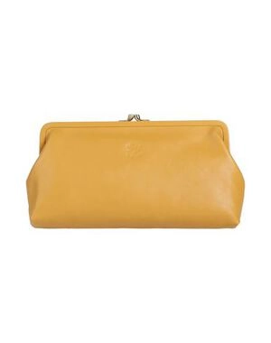 Il Bisonte Leather Clutch Yellow