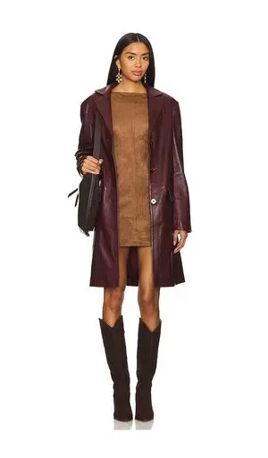 Tularosa Mimi Faux Suede Mini Dress