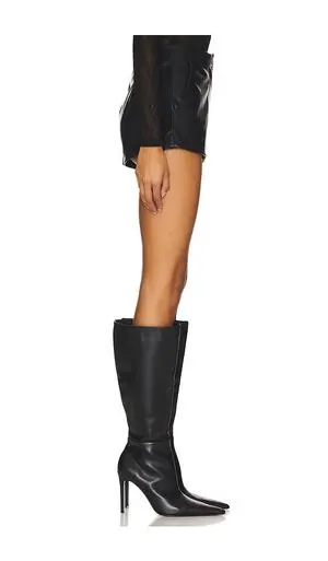 LOVERS AND FRIENDS Faux Leather Shorts - Black