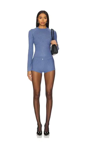 FLEUR DU MAL Knit Underbust Long Sleeve Top