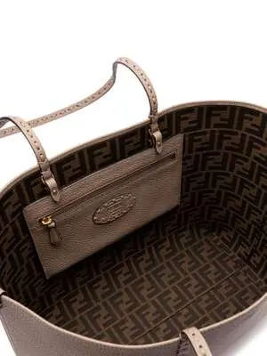 Fendi Medium Roll Tote Bag - Brown